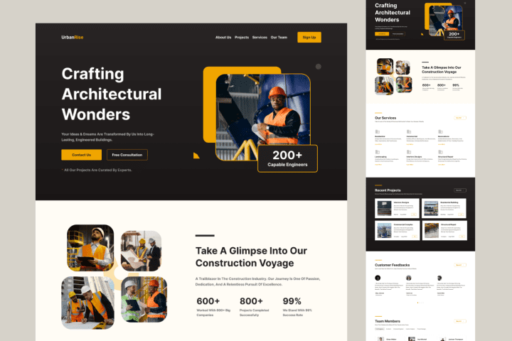 Free Construction Website Design